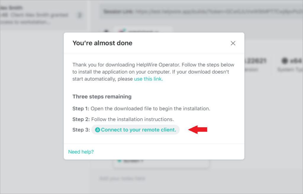 Connect remotely – HelpWire Knowledge Base