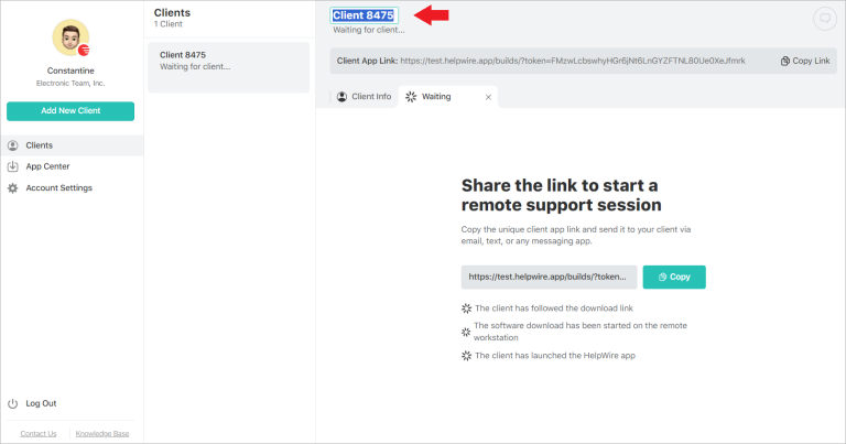 Add a new client – HelpWire Knowledge Base