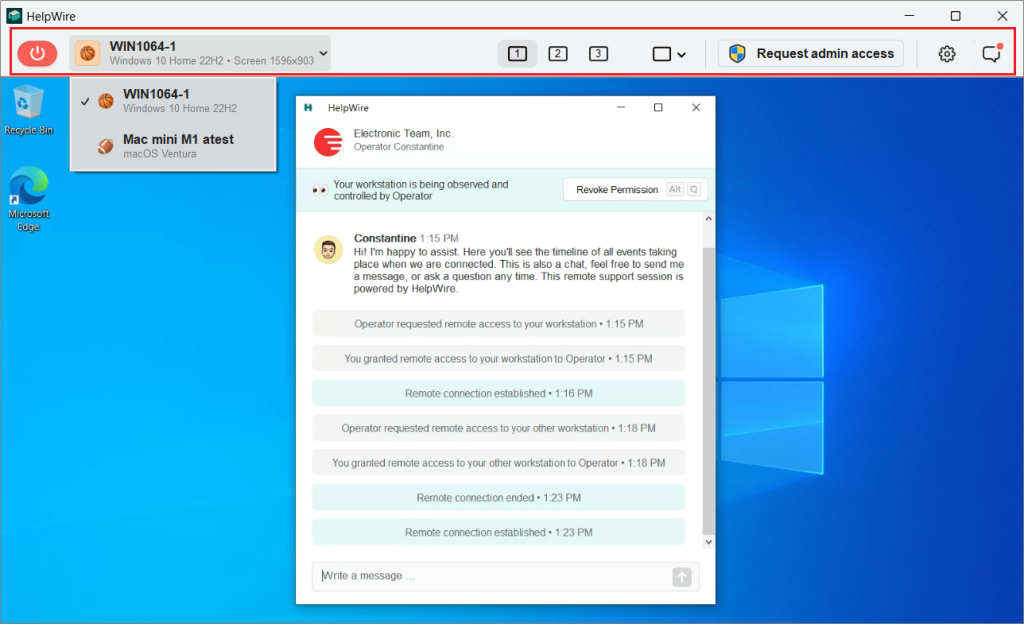 Helpwire Operator App Menu Helpwire Knowledge Base