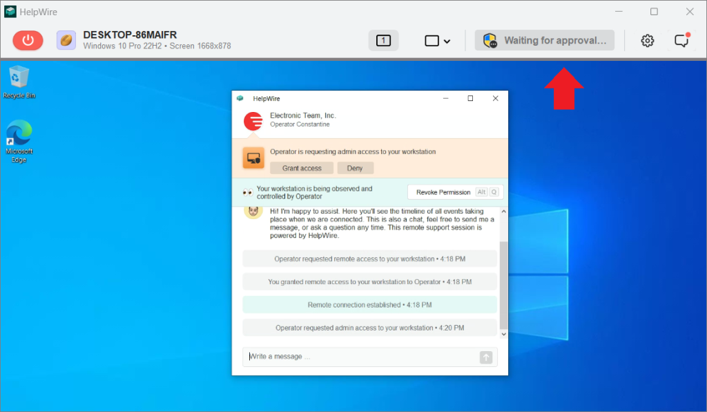 Access remote workstations with admin privileges – HelpWire Knowledge Base