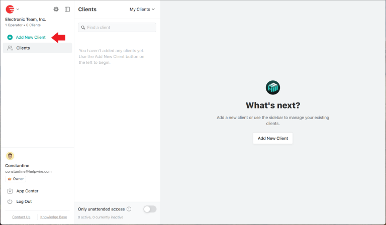 Add a new client – HelpWire Knowledge Base
